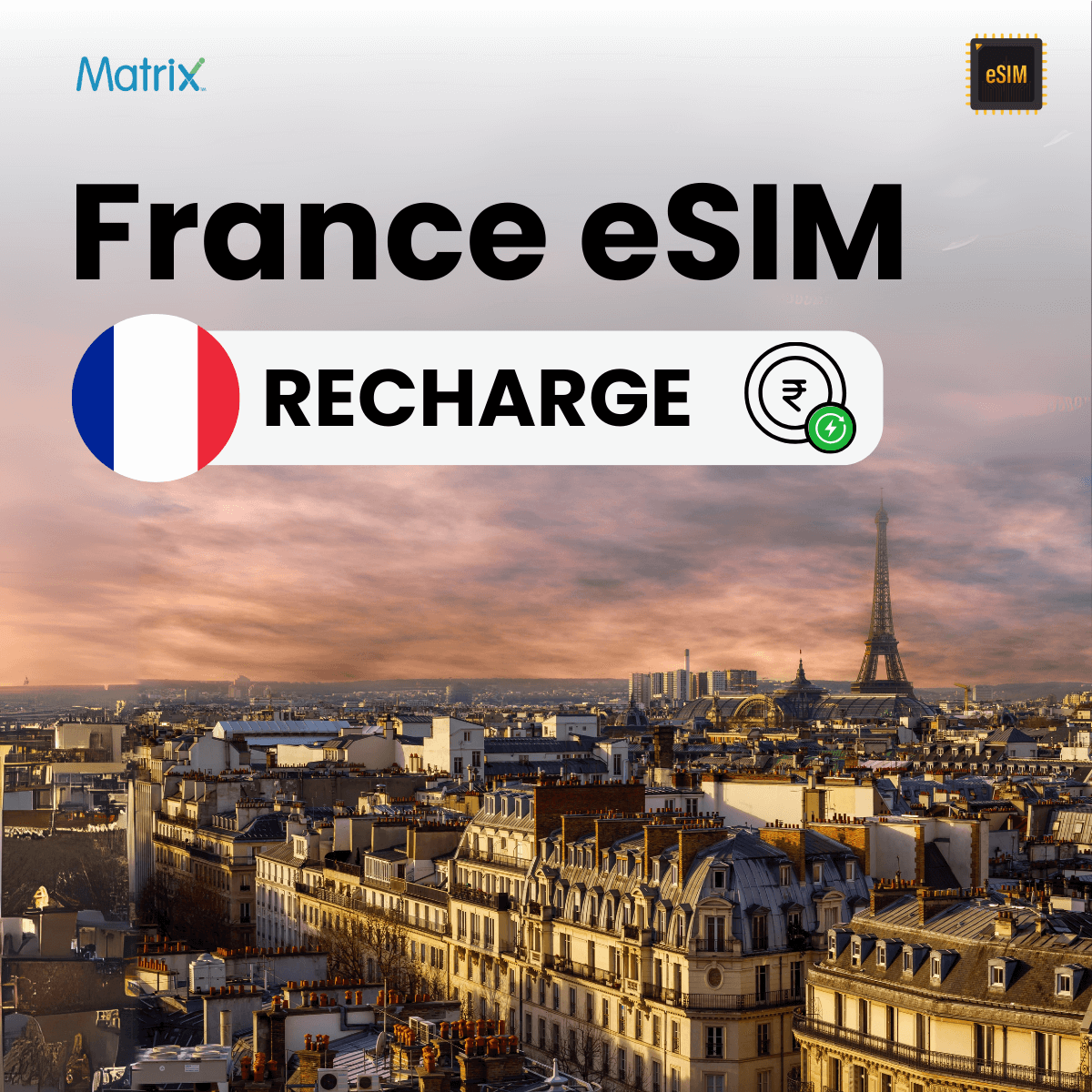 France eSIM Recharge – Matrix