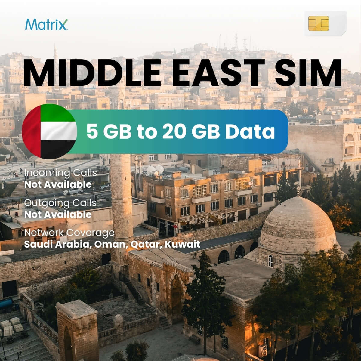 Buy Middle East eSIM | 5 GB to 20 GB Data Plans | Best eSIM for 2024 - Matrix