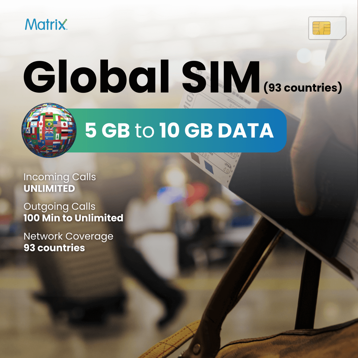 Global SIM (93 countries) – Matrix