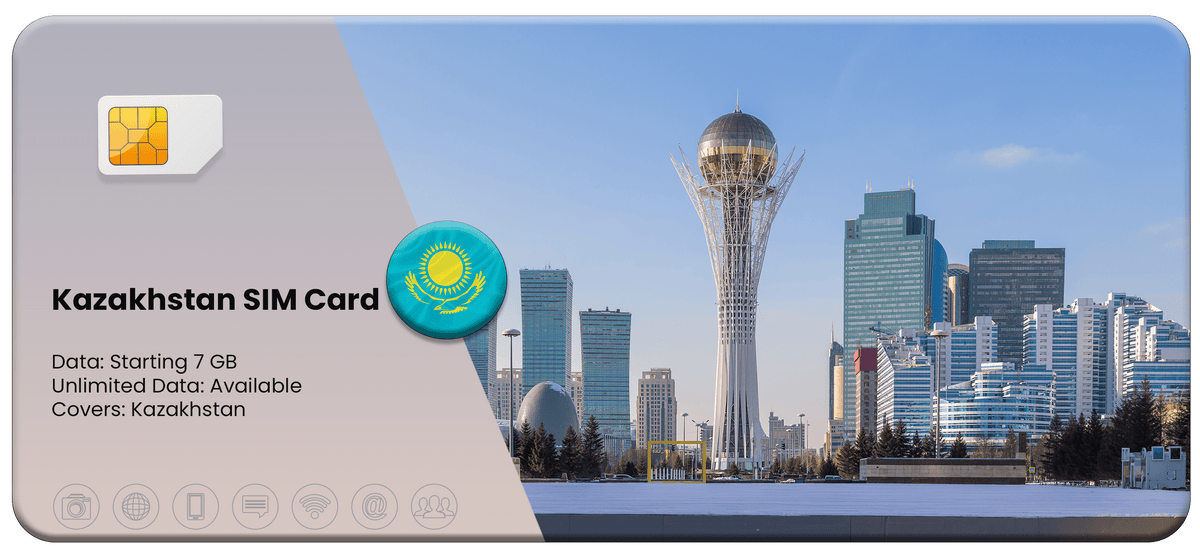 Buy Prepaid International SIM Card For Kazakhstan (Almaty) at Matrix