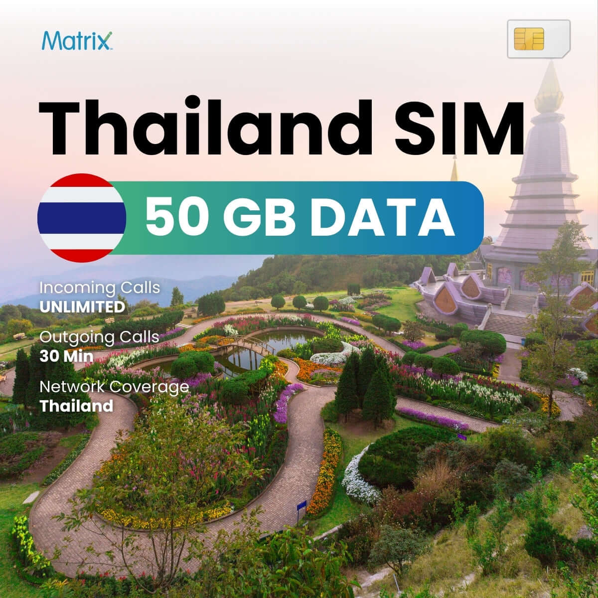 Thailand eSIM with Thailand Number | Unlimited Data Plan – Matrix