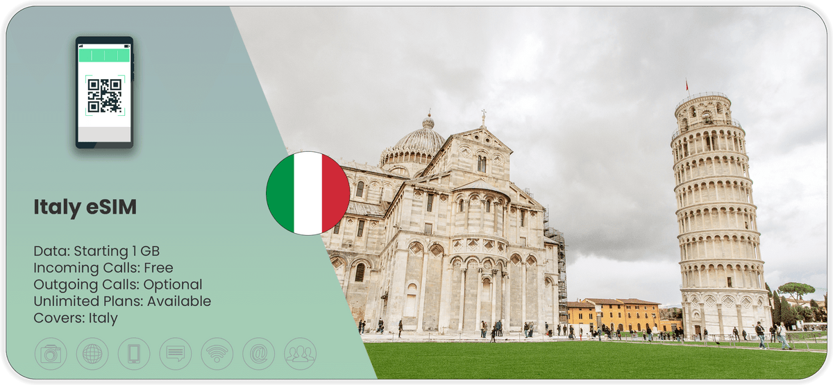 Buy Italy eSIM | Unlimited Data Plans | Best eSIM for 2024 - Matrix