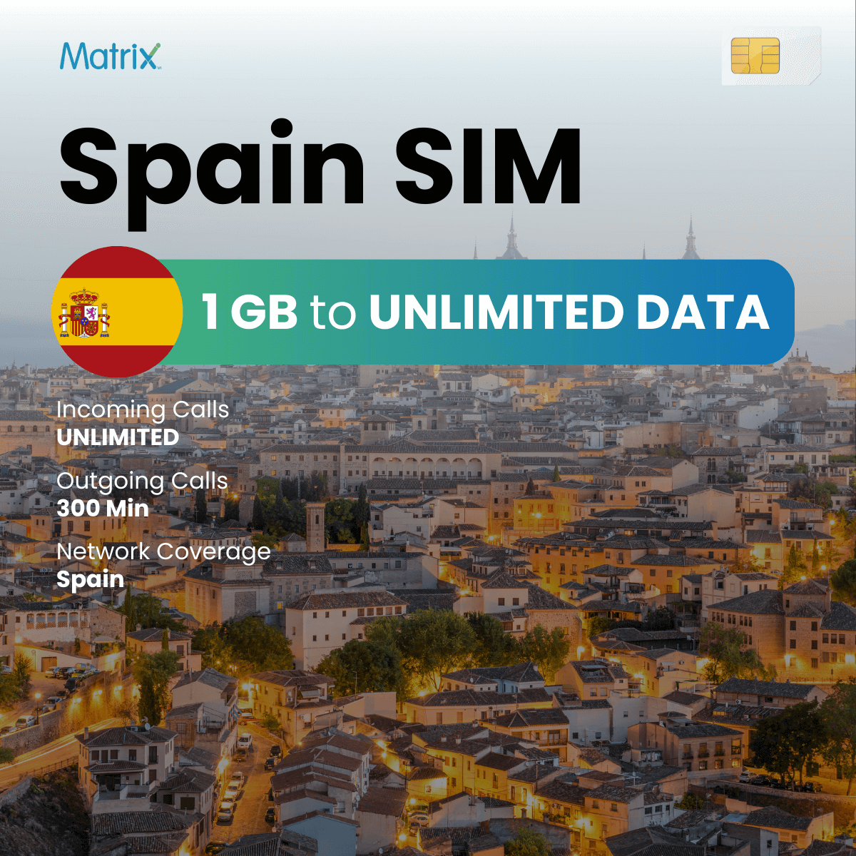 Spain SIM Card - Affordable Plans & High-Speed Connectivity | Matrix